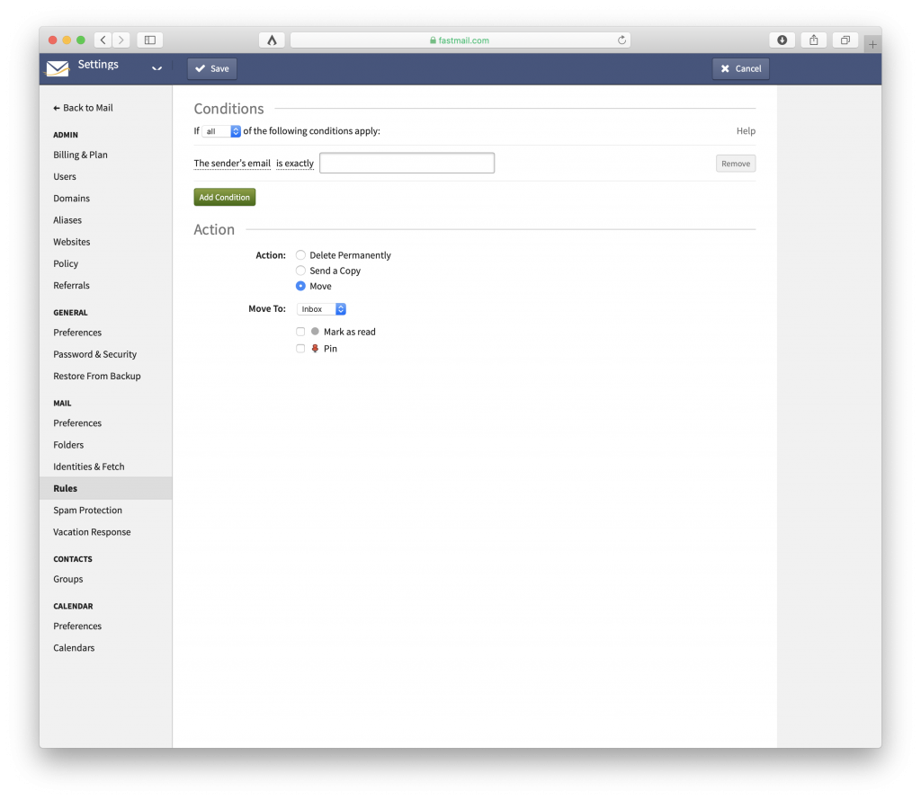 Moving from Gmail to Fastmail...kind of